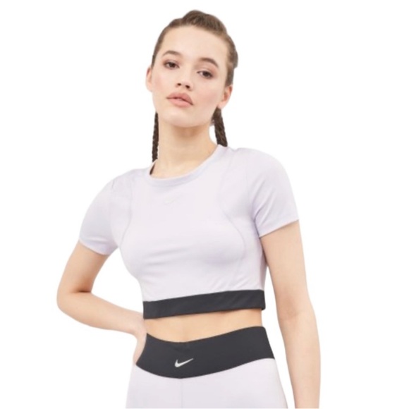Nike | Tops | Nike Aeroadapt Tight Fit Purple Crop Top | Poshmark